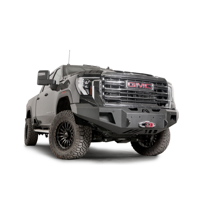 Fab Fours Premium Winch Front Bumper w/ No Guard 2 Stage Black Powder ...