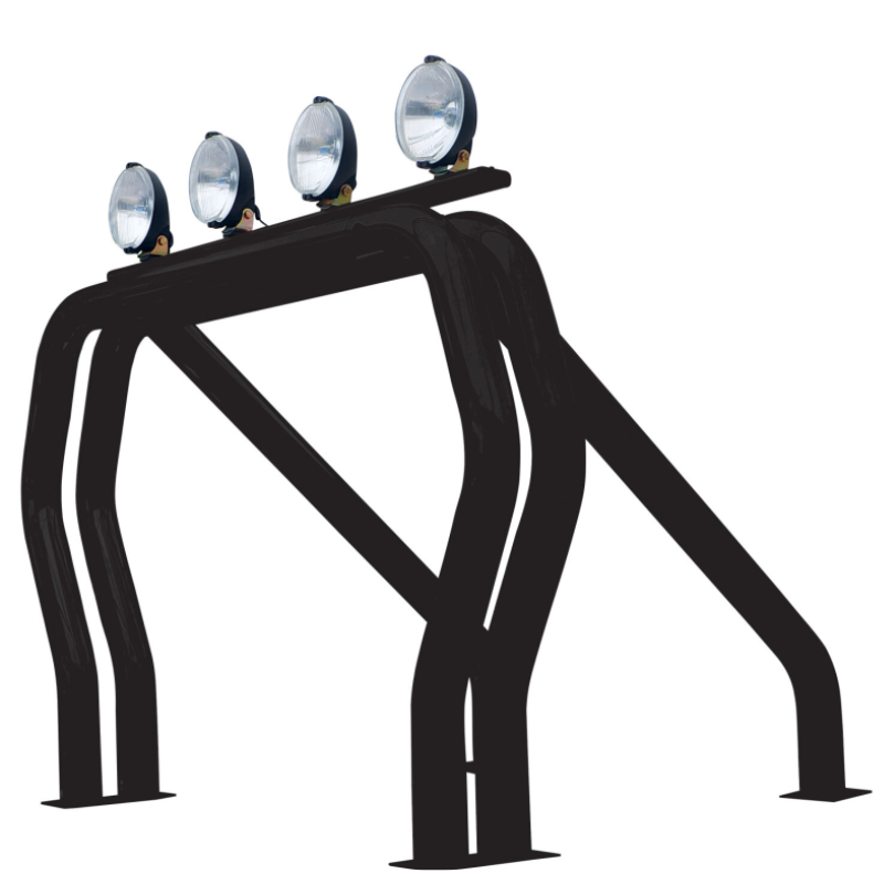 Go Rhino Bed Bars Complete Kit Double Bar/Single Kicker (Between wheel ...