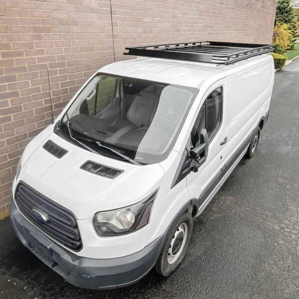 Vantech Black Aluminum Bolt-On Cargo Rack System Ford Transit 2015-cur ...