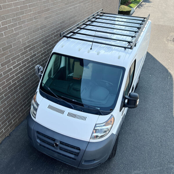 Vantech Black Aluminum Bolt-On Cargo Rack System RAM ProMaster 2013-cu ...