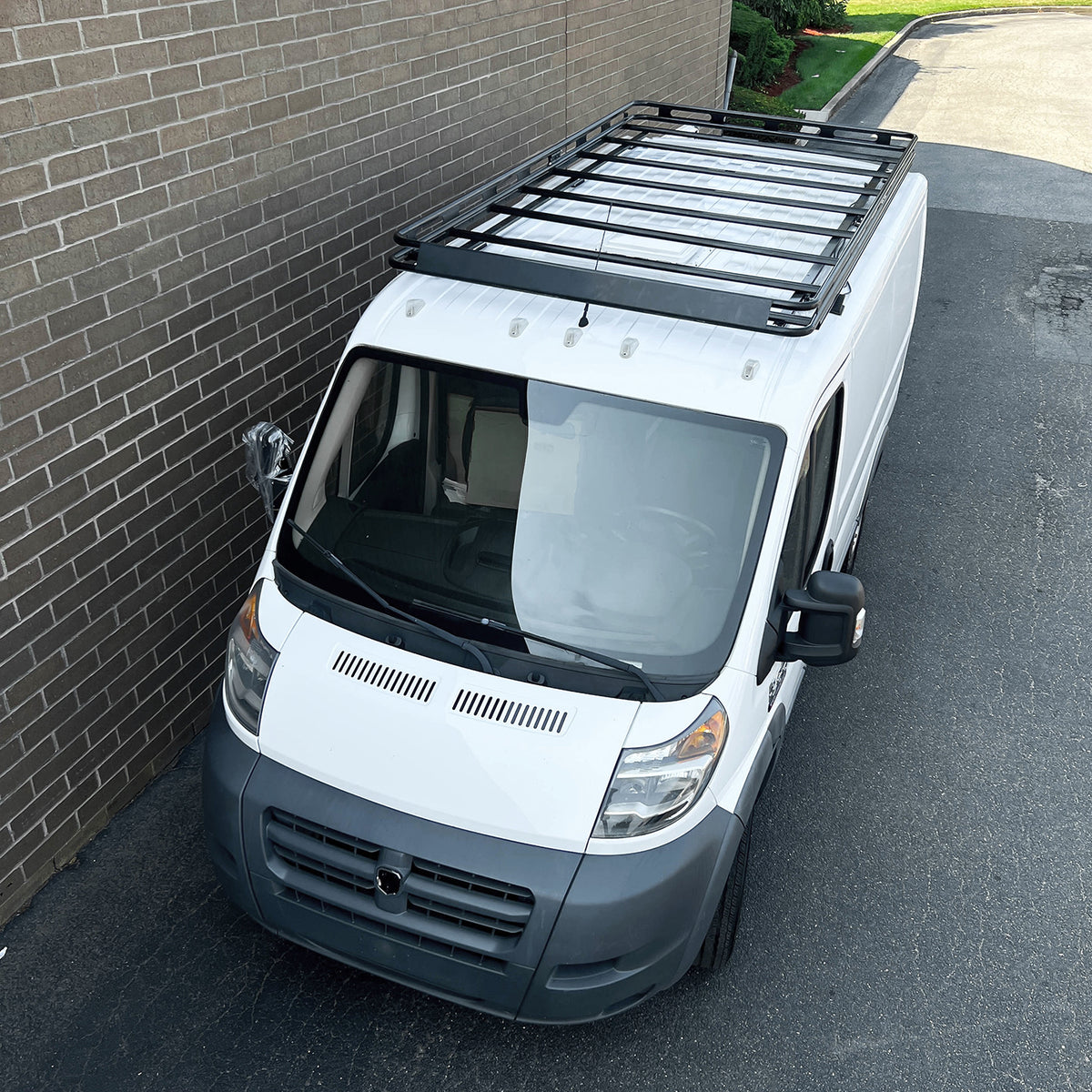Vantech Black Aluminum Bolt-On Cargo Rack System RAM ProMaster 2013-cu ...
