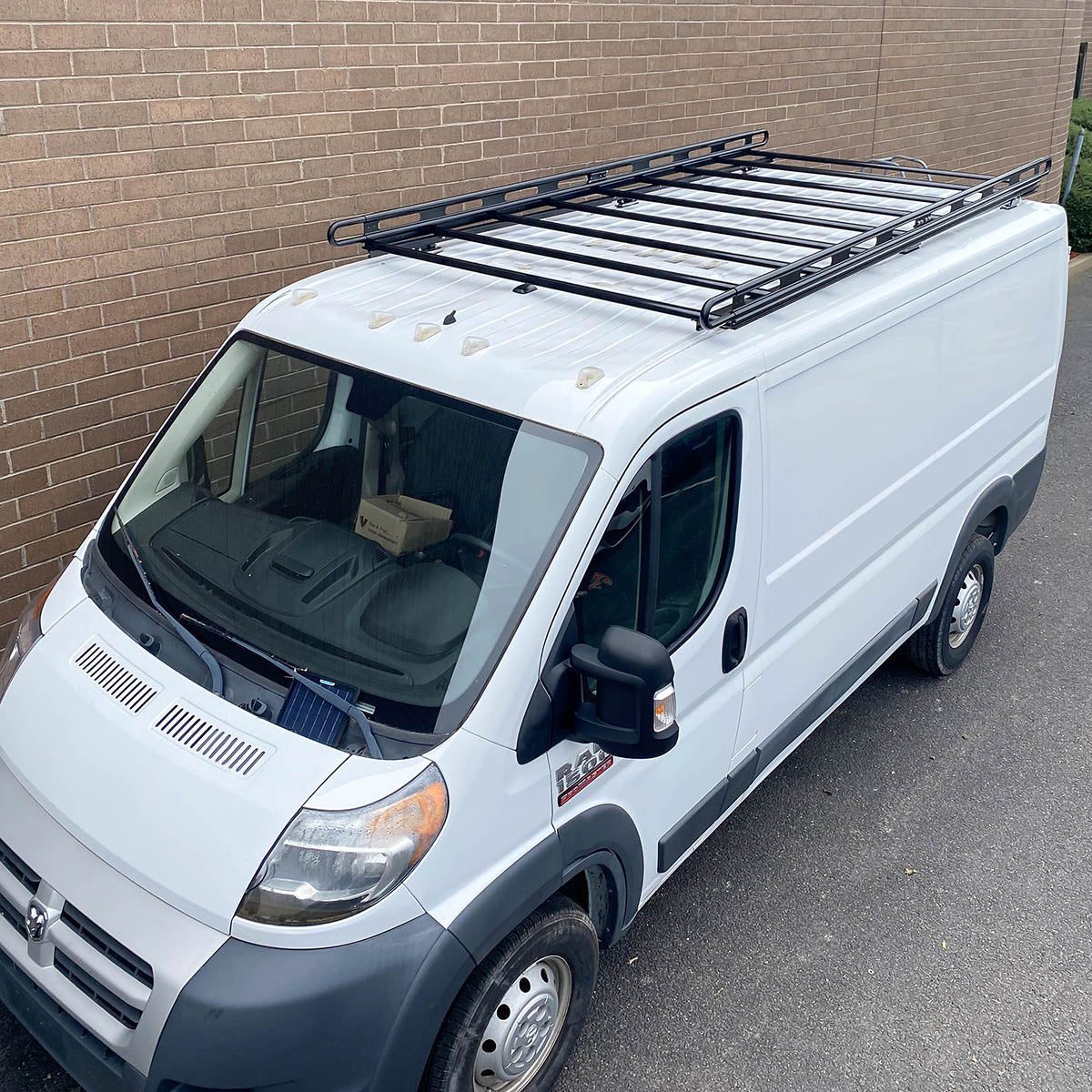 Vantech Black Aluminum Bolt-On Cargo Rack System RAM ProMaster 2013-cu ...
