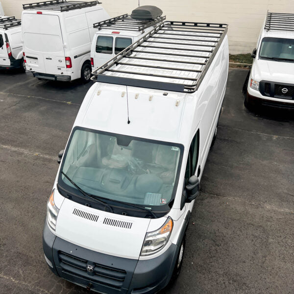 Vantech Black Aluminum Bolt-On Cargo Rack System RAM ProMaster 2013-cu ...