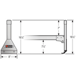 Vantech 3 Bar Steel 72" Knapheide Kuv Ladder Rack Black Model H5100335 ...