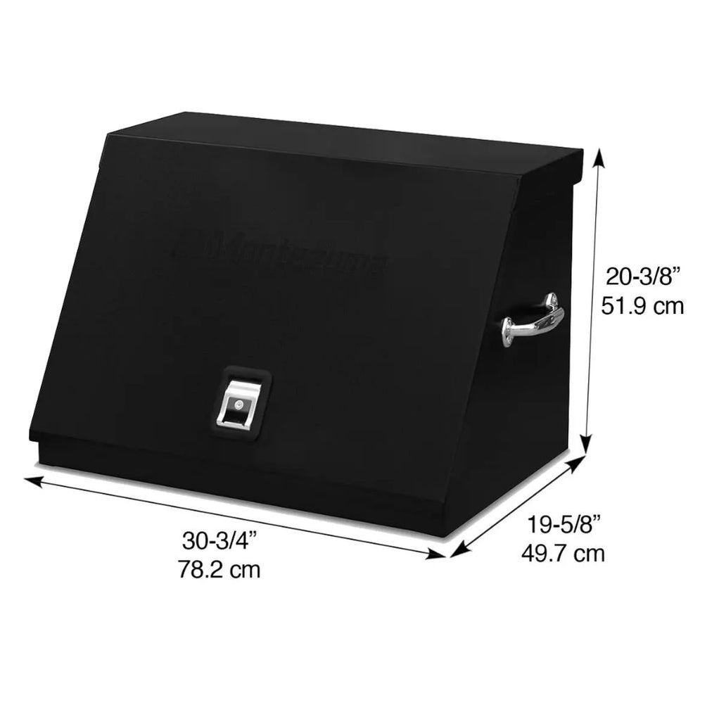 Montezuma 30 X 19 In. Steel Triangle® Toolbox Steel Top Mount Truck Bo ...