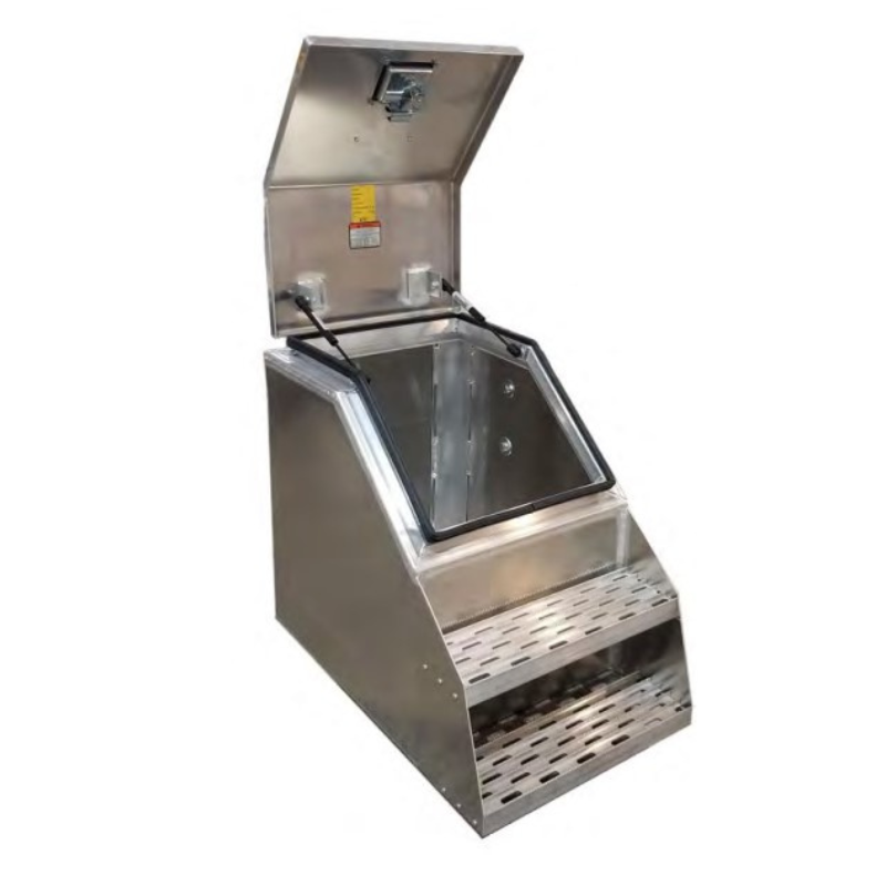 Merritt Top Opening Saddle Box With Step Diamond Plate Door 23.5”H x 2 ...
