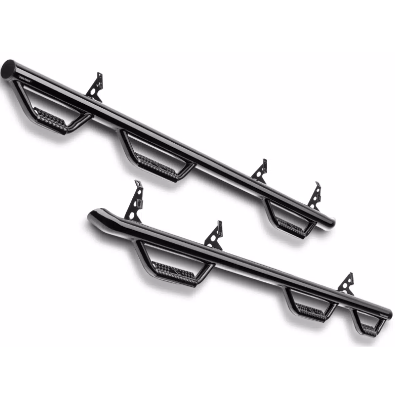 N-Fab Wheel To Wheel Side Steps Gloss Black Steel Model D0289QC-6 ...