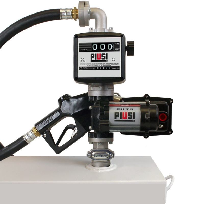 PIUSI 20 Gallon Per Minute 12V DC Transfer Tank Pump Kit W/ Meter Auto ...