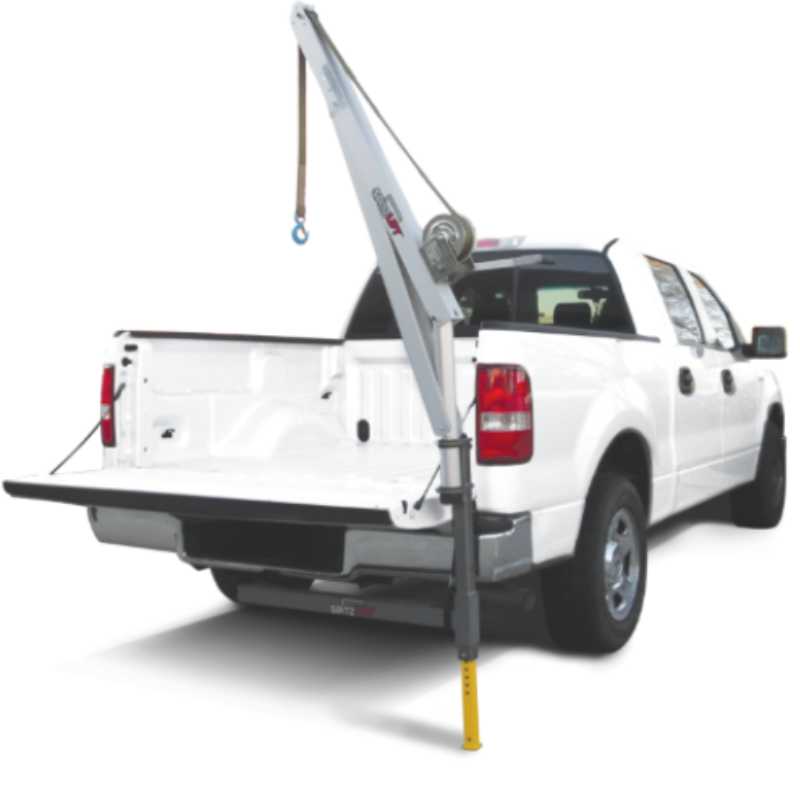 SpitzLift Receiver Hitch Mount 700 lb. Manual Crane Package Model Pick ...