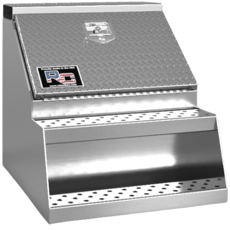 RC Industries Step Box Smooth Aluminum With Diamond Tread Aluminum Doo ...