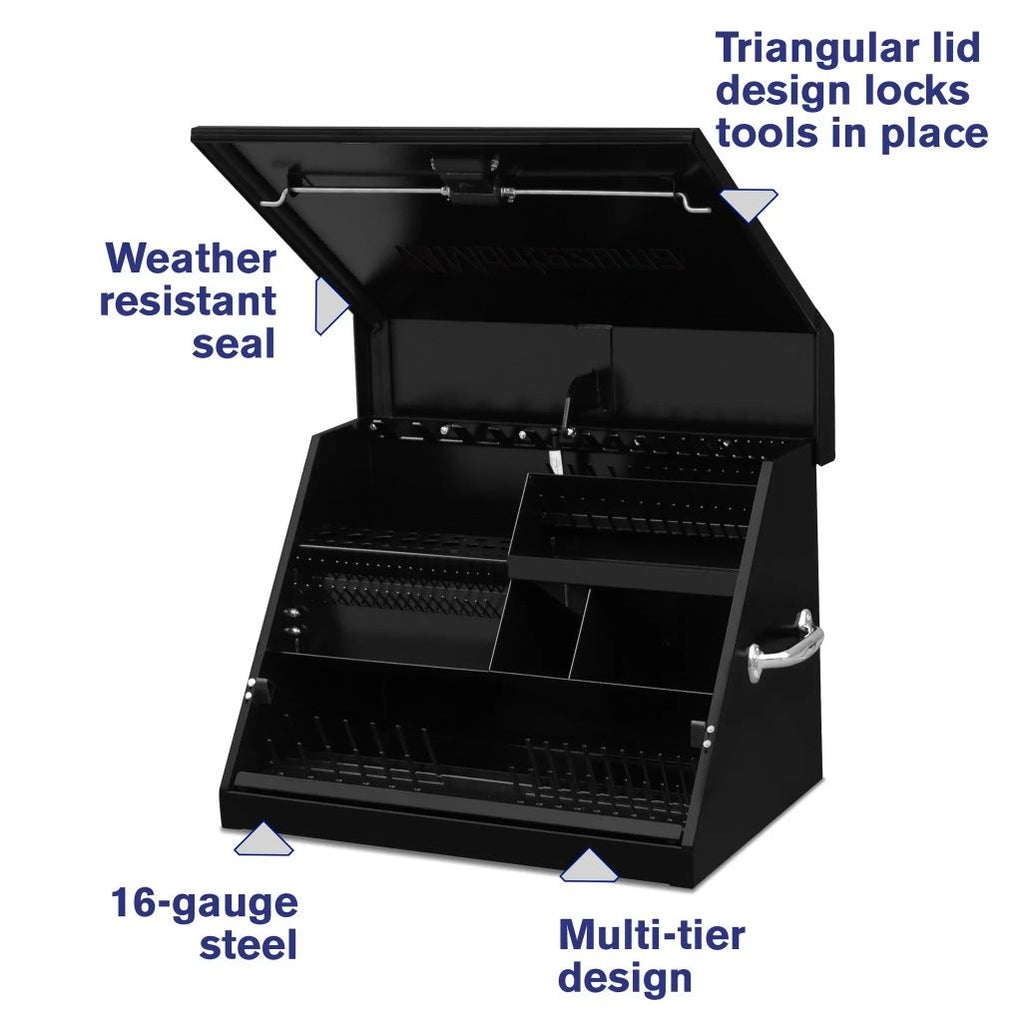Montezuma 26 X 18 In. Steel Triangle® Toolbox Steel Top Mount Truck Bo ...