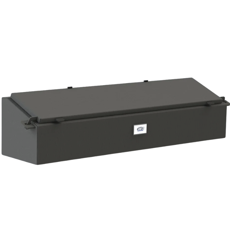 BCI Fabrication Slanted Top Mount Flatbed Toolbox 48" Single Lid Model — Elite Truck