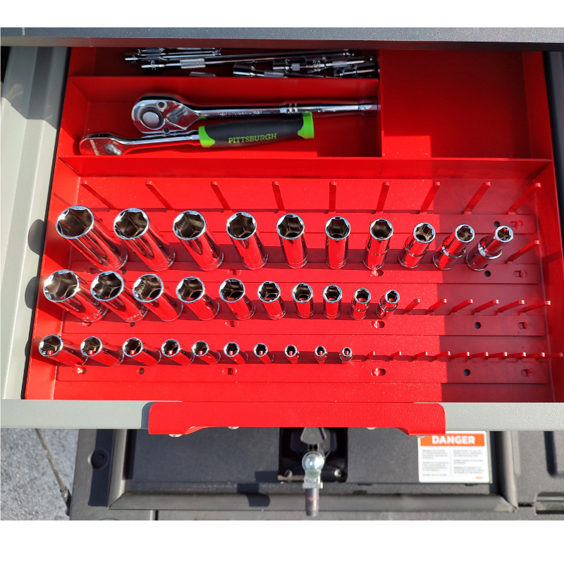 Dyco Drawer Socket Organizer For 24" and 36" Dyco Toolboxes With Drawe ...