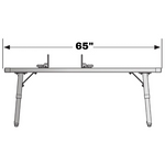 Vantech Honda Ridgeline 2017-Current (All trims) Black Aluminum 65" La ...