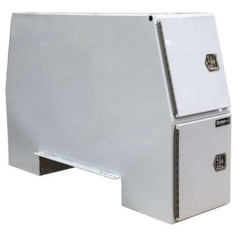 Buyers Products 58x24x92 Inch White Steel Backpack Truck Tool Box - 8 ...