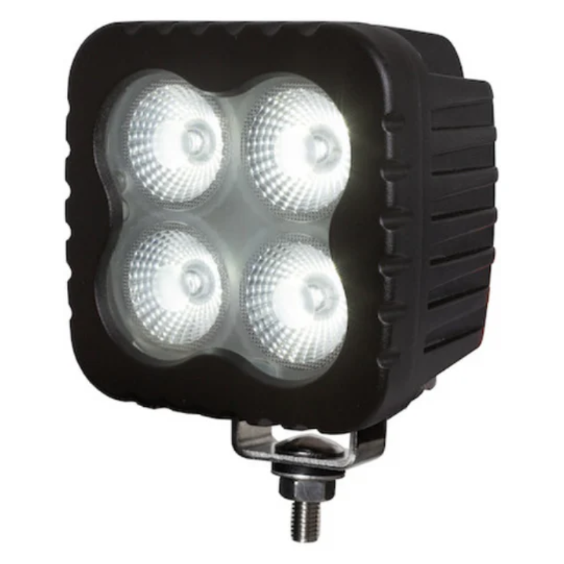Buyers Products Heated Ultra Bright 4 Inch LED Square Flood Light Mode ...