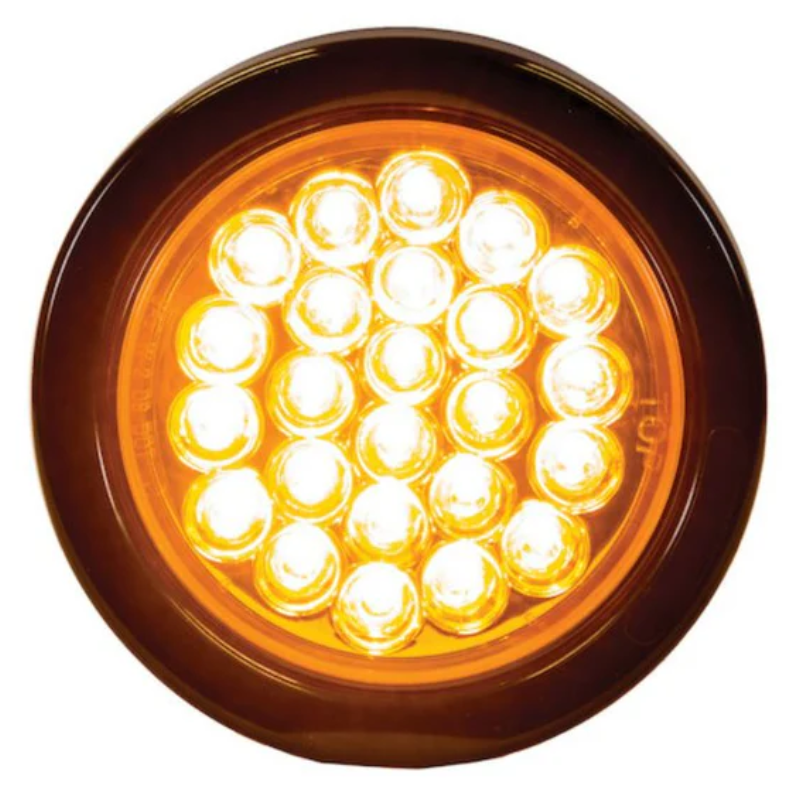 Buyers Products 4 Inch Round Recessed Amber Strobe Light With Grommet ...