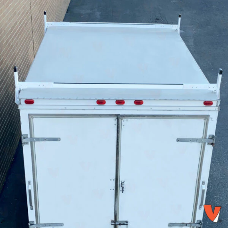 Vantech 2-Bar White Steel (82"- 90") Side Mount Rack System Box Truck ...