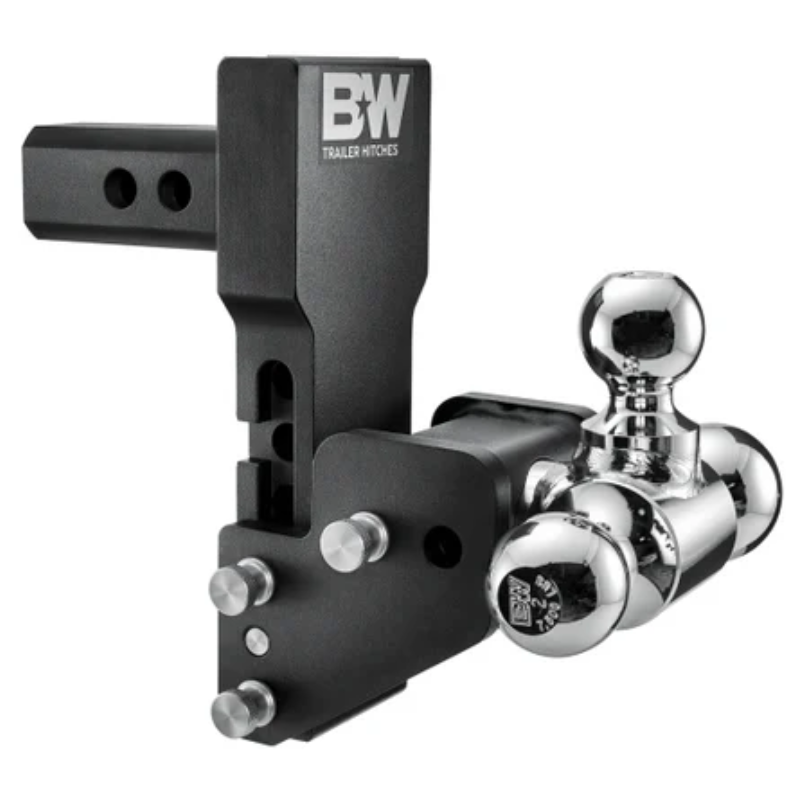 B&W Trailer Hitches 2 in Model 9 Black Tri-Ball Mount Hitches for Mult ...