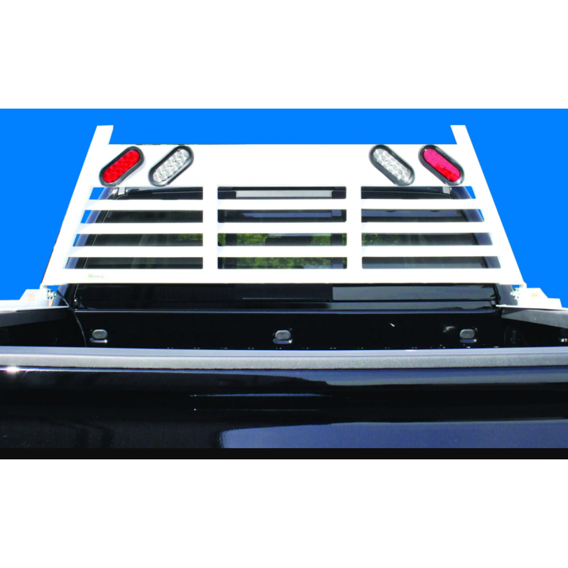 Go Industries Lighted HD Headache Rack - Black Model 625 — Elite Truck