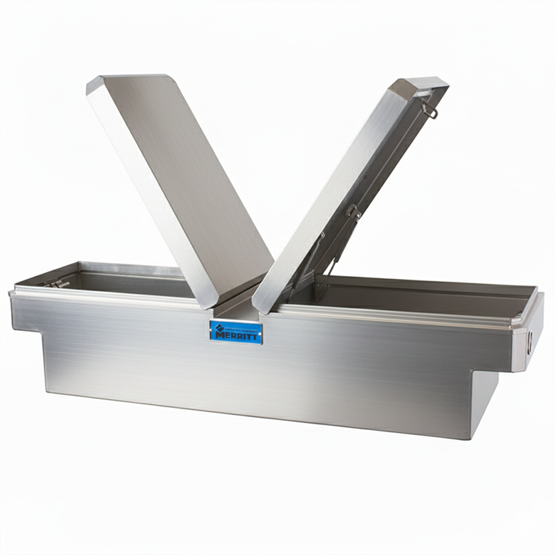 Merritt Gull Wing Crossover Tool Box Standard Depth Smooth Aluminum Ba ...