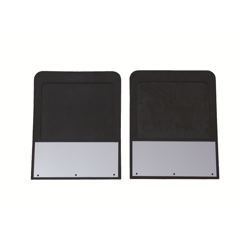 Go Industries Dually Mud Flap Set - Stainless Steel Set - Includes Fla ...