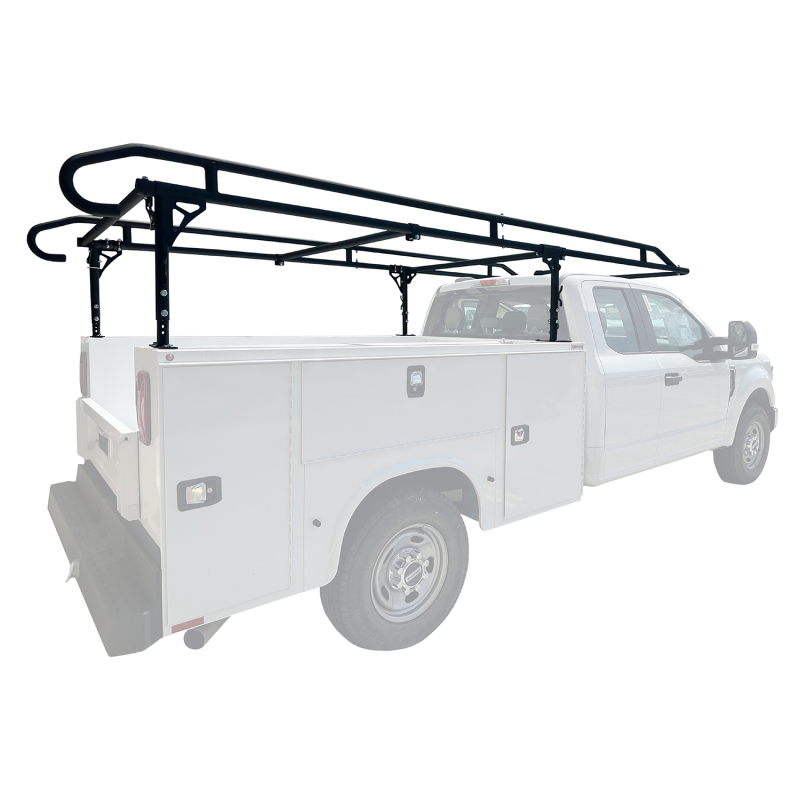 TrailFX Ladder Rack 1000 LB Service Body Contractor Rack Black Steel M ...