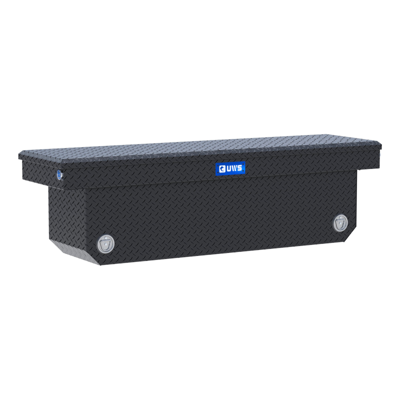 UWS 72" Matte Black Deep Angled Push Button Crossover Truck Tool Box M ...