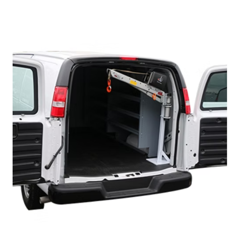 SpitzLift GM Van Rear Door Fold Down 650 lb. 12V Crane Package Model O ...