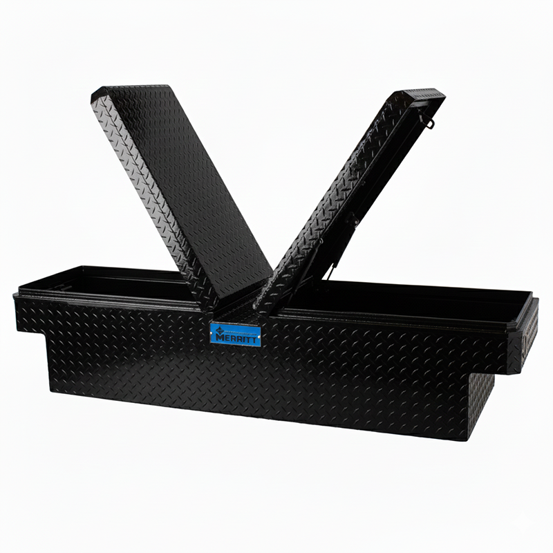Merritt Gull Wing Crossover Tool Box Extra Wide Diamond Tread Aluminum ...