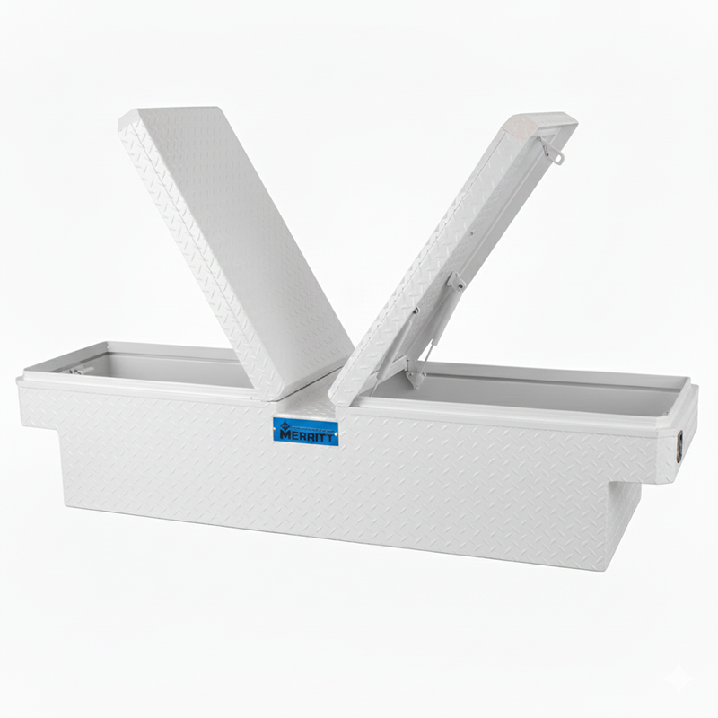 Merritt Gull Wing Crossover Tool Box Standard Depth Diamond Tread Alum ...