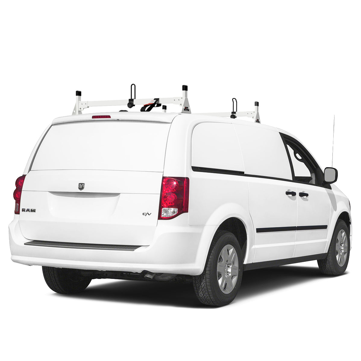 Vantech 3 Bar Aluminum 72" Knapheide Kuv Ladder Rack White Model H5100 ...