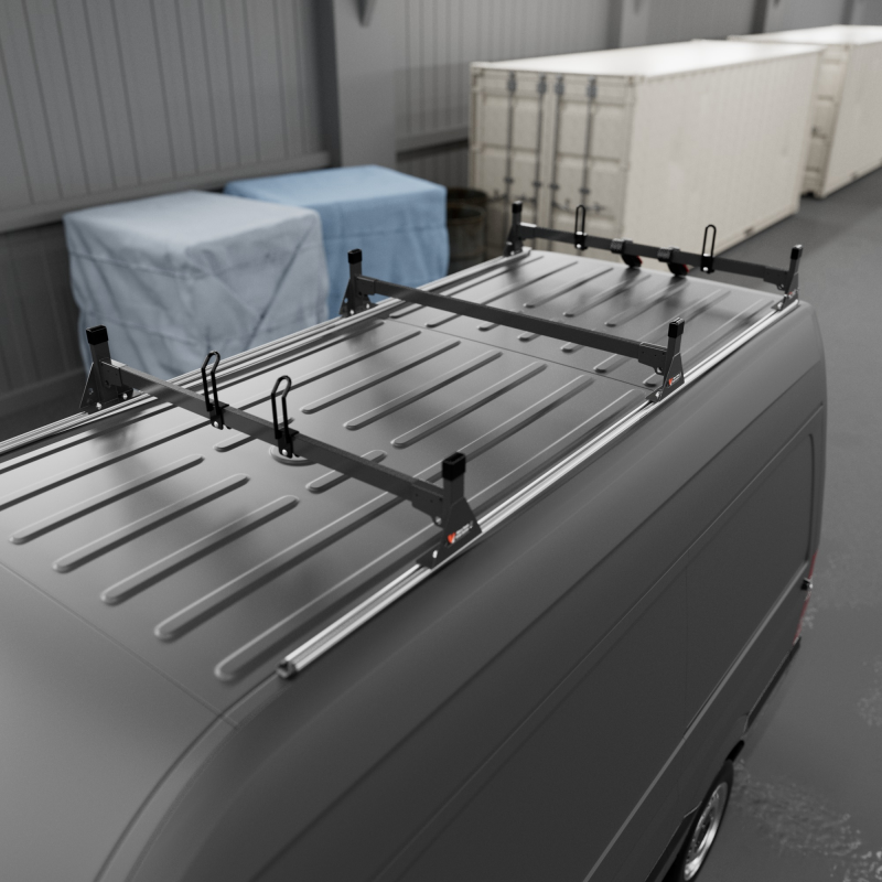 Vantech 3-Bar Black Aluminum Ladder Rack System Mercedes Sprinter 2007 ...