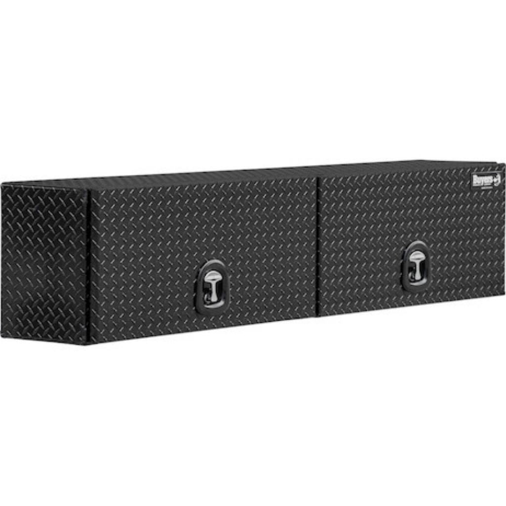 Buyers Products 18x16x88 Gloss Black Diamond Tread Aluminum Top Mount ...