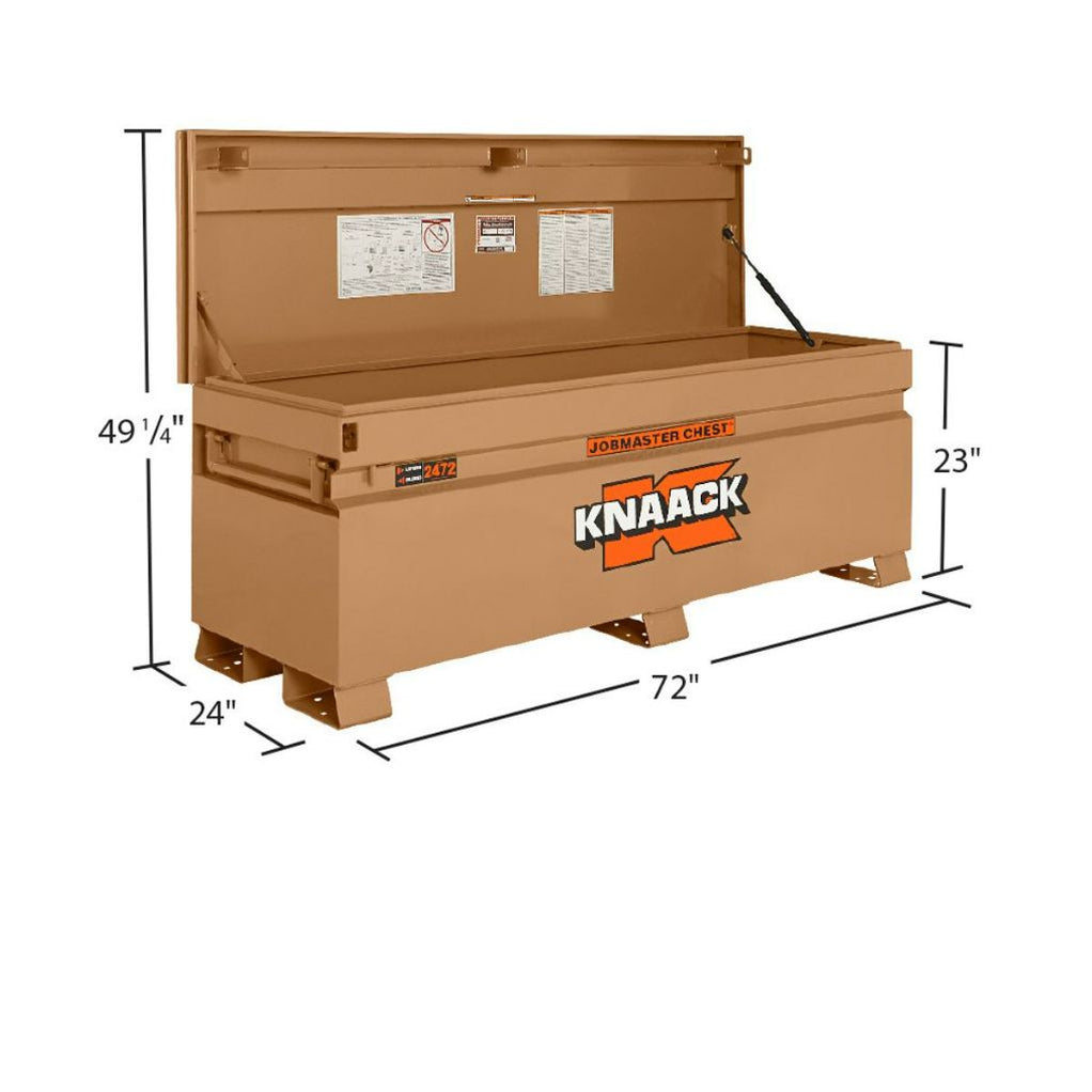 Knaack Job Site Storage Chest Box 24.5 Cu Ft 72" Jobmaster Model 2472 ...