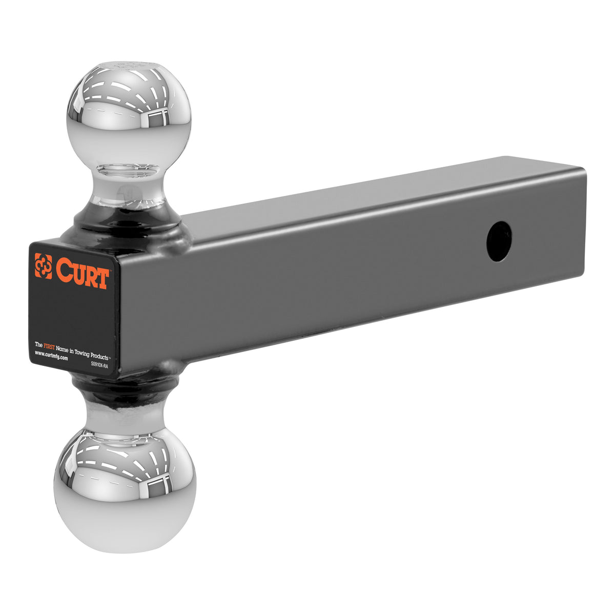 CURT Multi-Ball Trailer Hitch Ball Mount, 2, 2-5/16-Inch Balls, Fits 2 ...