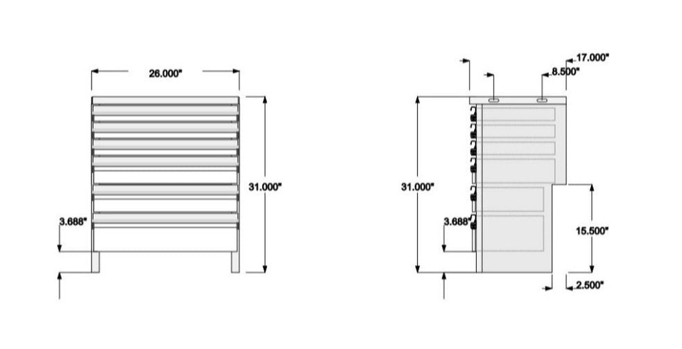 Service Body Tool Box Drawers - Elite Truck