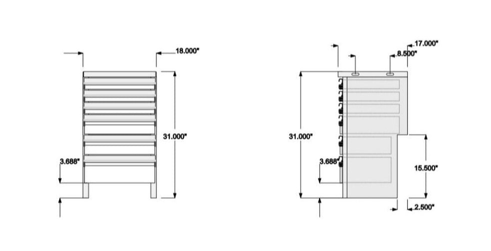 Service Body Tool Box Drawers - Elite Truck