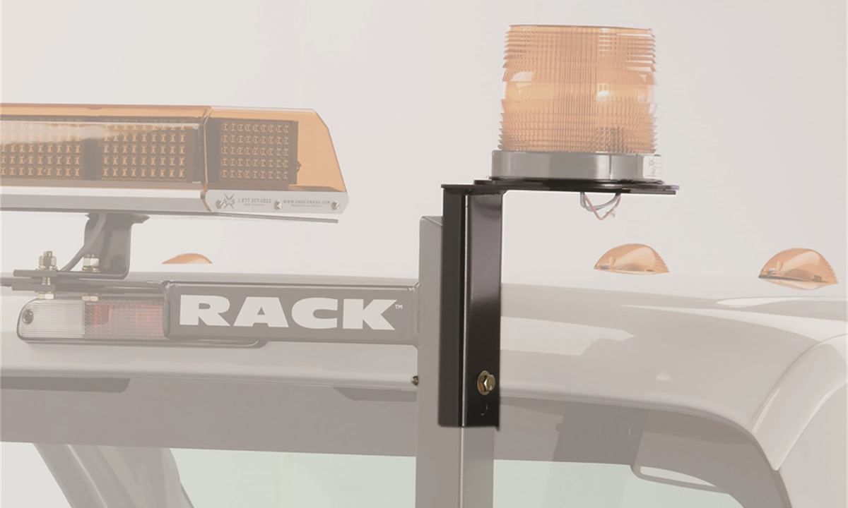 BACKRACK Utility Light Bracket; Universal; 6.5 In. Base, Passenger Sid ...