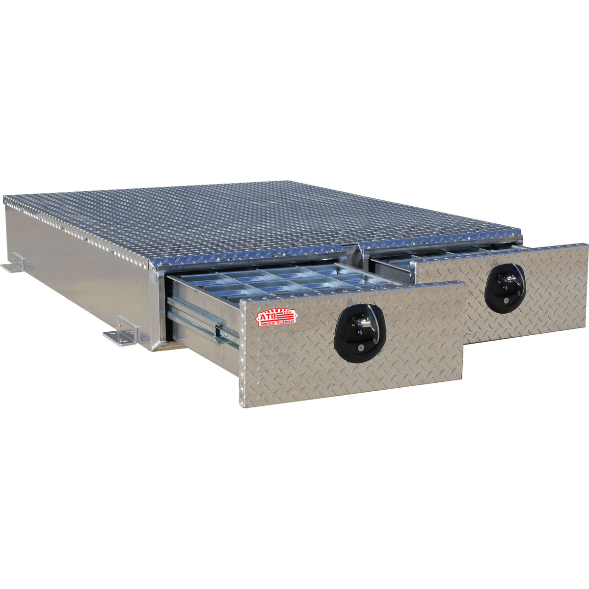 ATB Bed Pack Tool Box Double Drawer Heavy Duty Aluminum 52x48x8 Model ...
