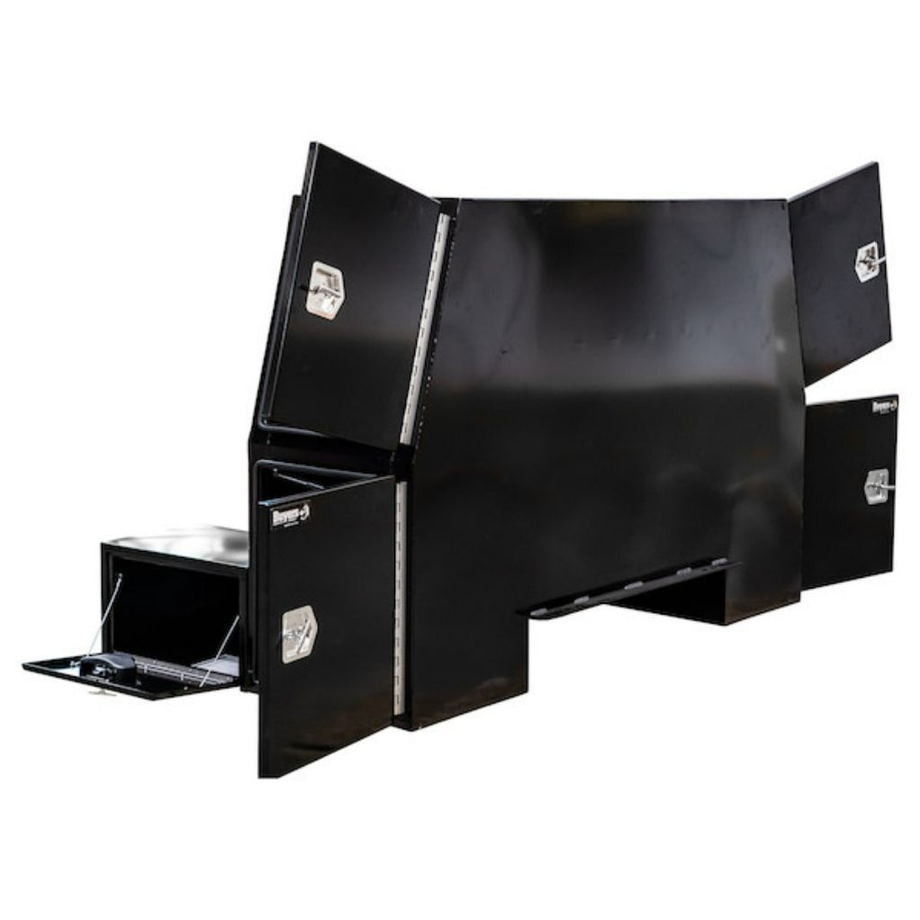 Buyers Products 55X48X85 Gloss Black Steel L-Pack Backpack Truck Box W ...