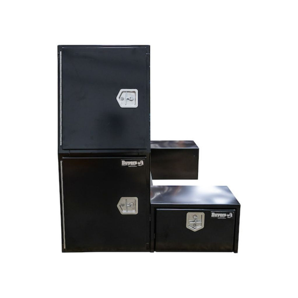 Buyers Products 55X48X85 Gloss Black Steel L-Pack Backpack Truck Box W ...