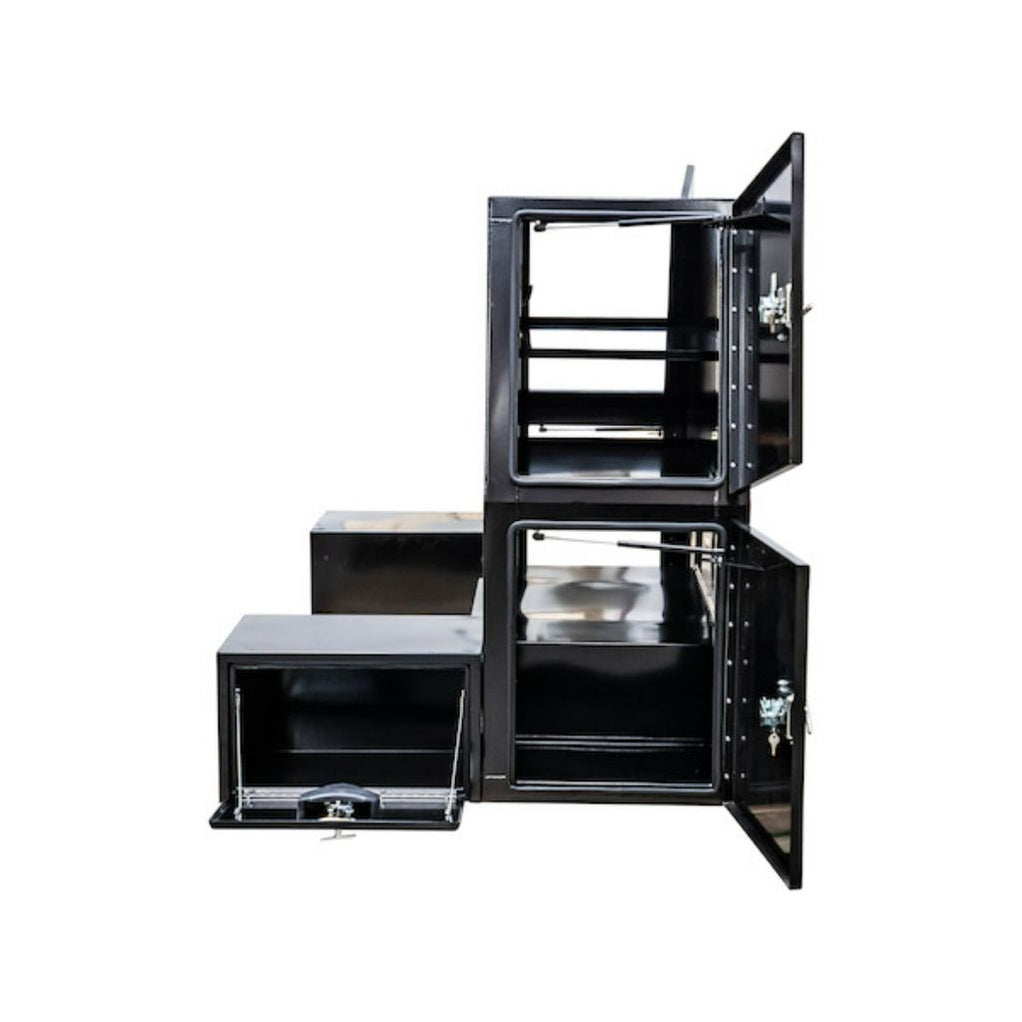 Buyers Products 55X48X85 Gloss Black Steel L-Pack Backpack Truck Box W ...