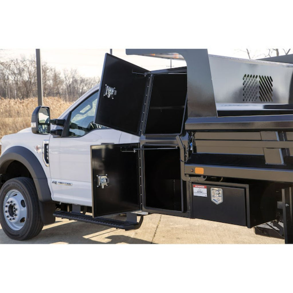 Buyers Products 55X48X85 Gloss Black Steel L-Pack Backpack Truck Box W ...