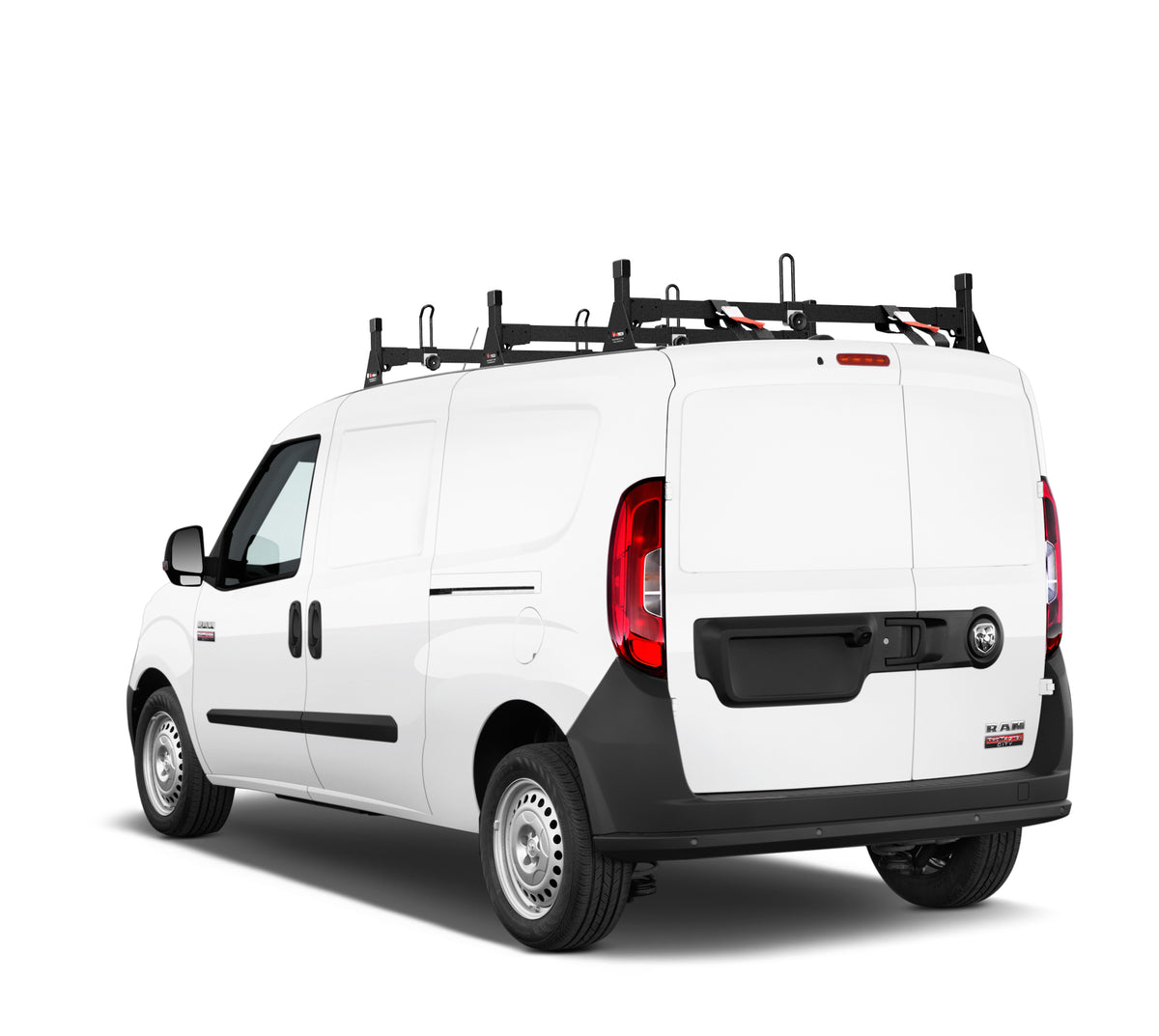 Vantech 3-Bar Black Steel Bolt-On Ladder Rack System RAM ProMaster Cit ...