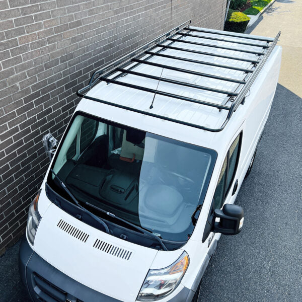 Vantech Black Aluminum Bolt-On Cargo Rack System RAM ProMaster 2013-cu ...