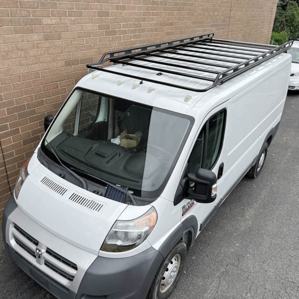 Vantech Black Aluminum Bolt-On Cargo Rack System RAM ProMaster 2013-cu ...