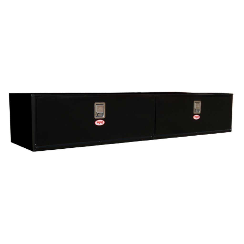 RKI Underbody Truck Box 96x18x24 H-Series 14 Gauge Black Steel Two Doo ...