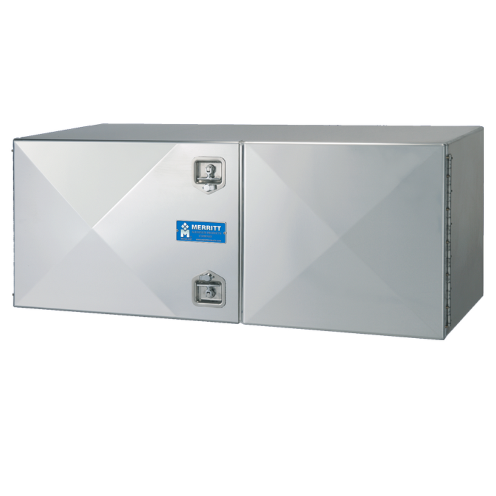 Merritt Underbody Tool Box 24"H x 24"D x 60"L Smooth Aluminum Double D ...