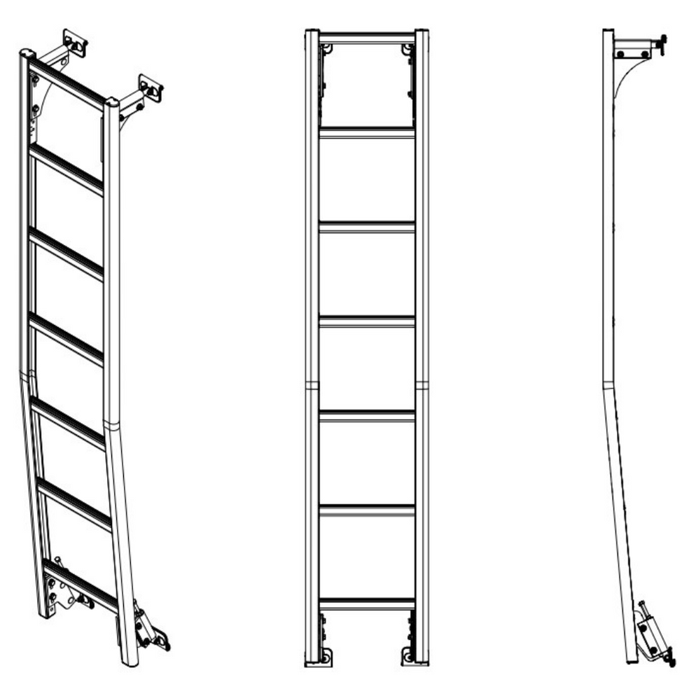 Prime Design Aluminum Rear Access Ladder for Mercedes Sprinter High Ro ...